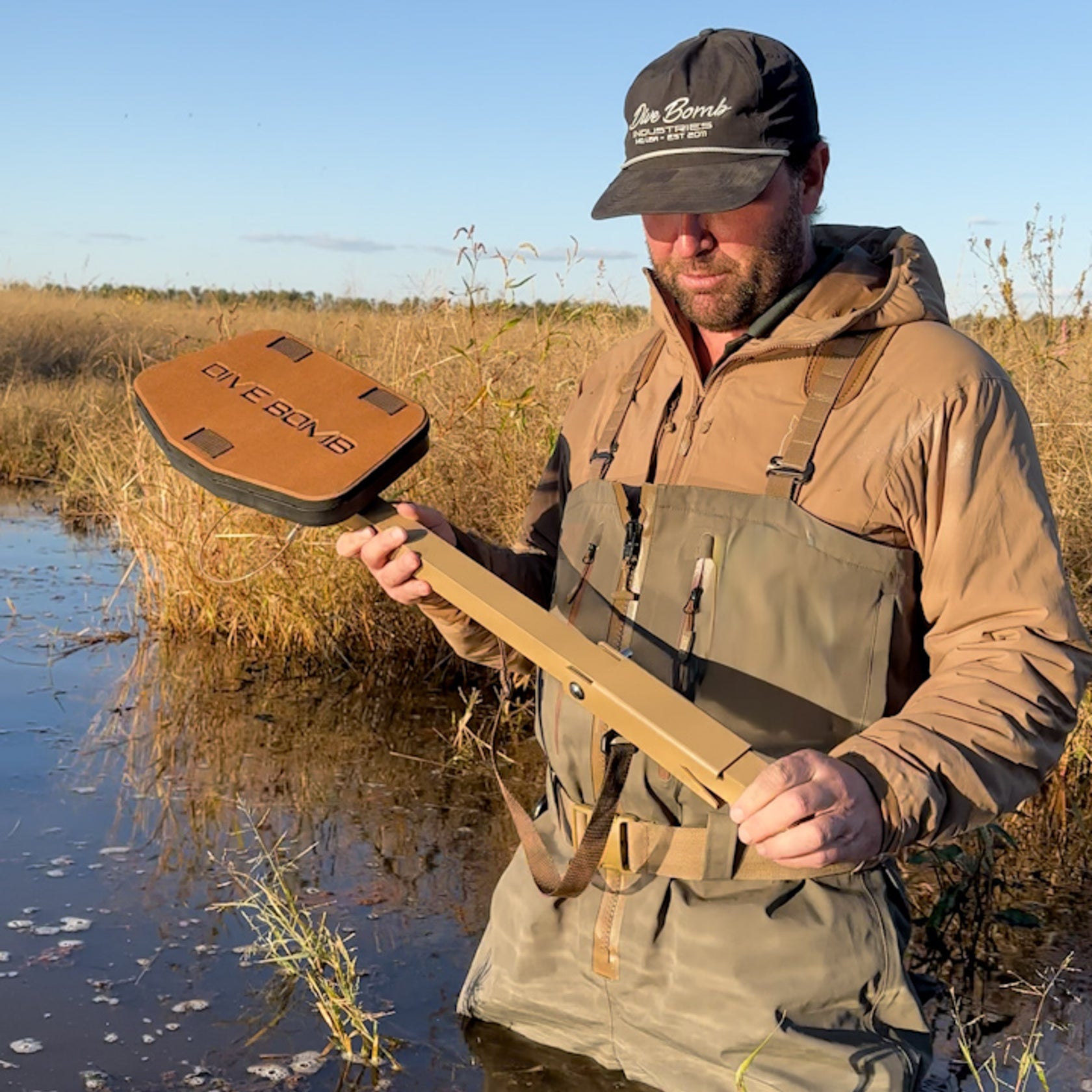 Marsh Seat | Comfortable & Adjustable For Waterfowl Hunting – Dive Bomb ...