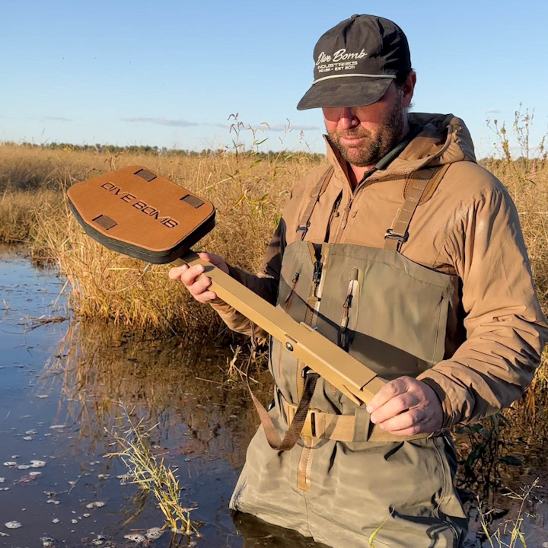 Marsh Seat | Comfortable & Adjustable For Waterfowl Hunting – Dive Bomb ...