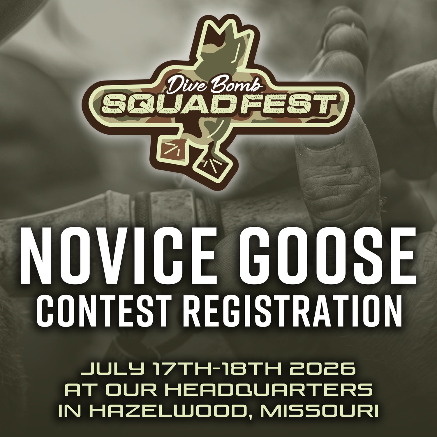 SquadFest 2026 Novice Goose Calling Contest – Dive Bomb Industries